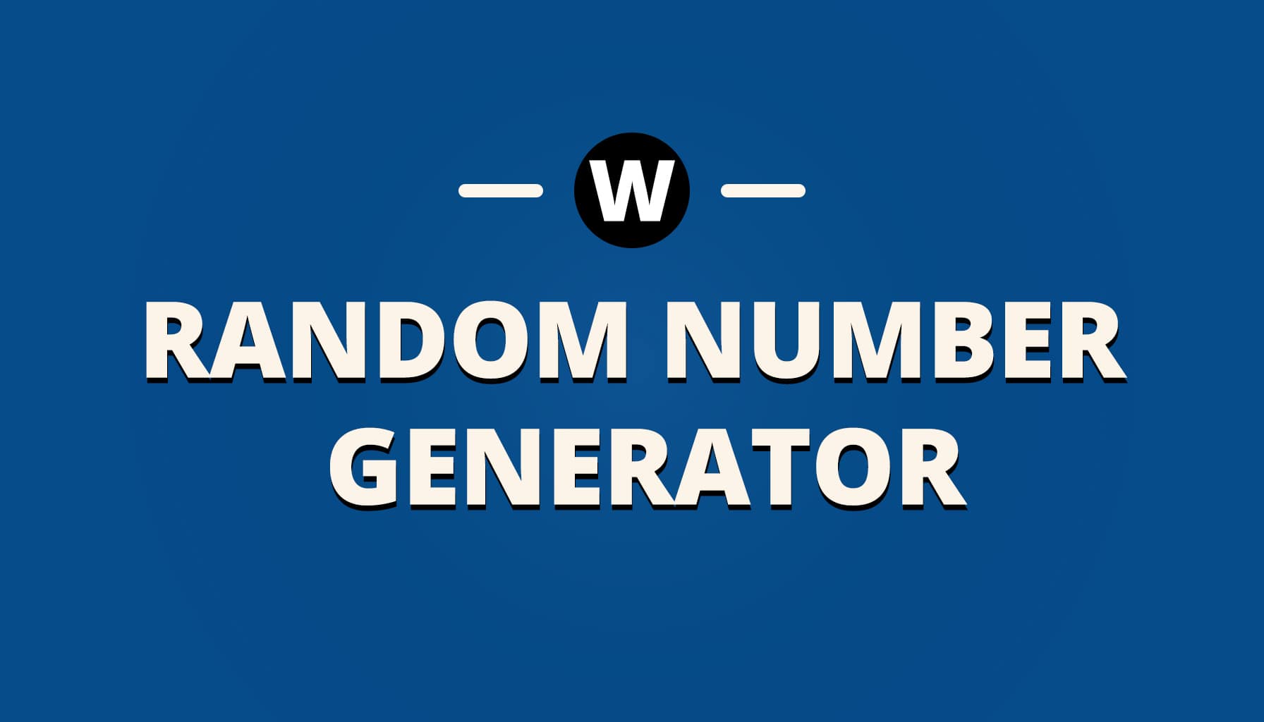Random Number Generator Generate Numbers Within Custom Range